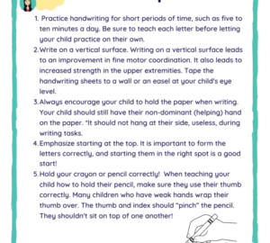 Occupational Therapy Awareness Month Handouts