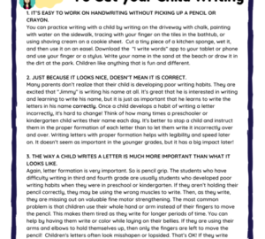 Occupational Therapy Awareness Month Handouts