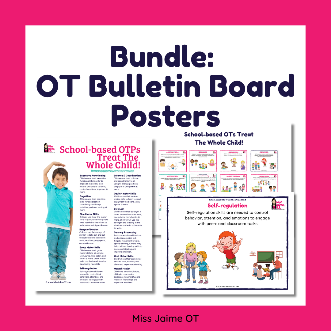 Occupational Therapy Bulletin Board Posters - Perfect for Therapy Rooms ...